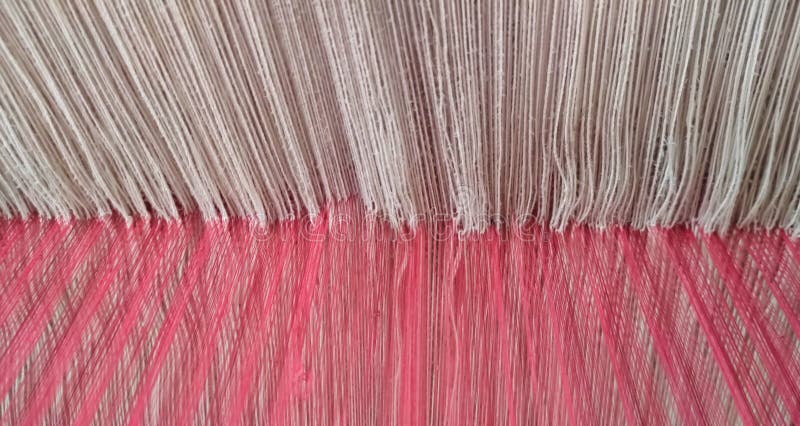 Texture of Threads from a Traditional Handloom Stock Image - Image of ...