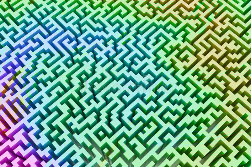 The Texture of the Three-dimensional Model of the Glowing Maze ...
