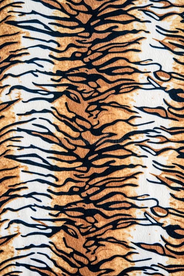 Texture of Tiger Striped Fabric Stock Image - Image of animal ...