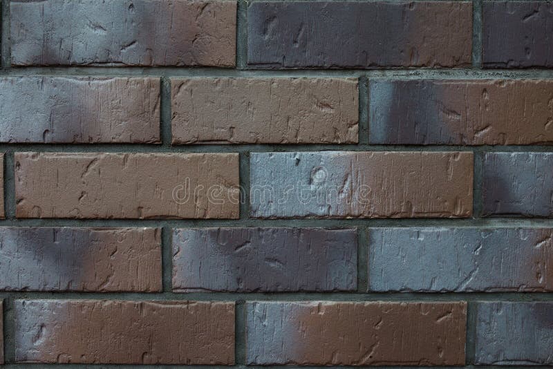 Texture of a Tile Clinker on a Wall Stock Photo - Image of house ...
