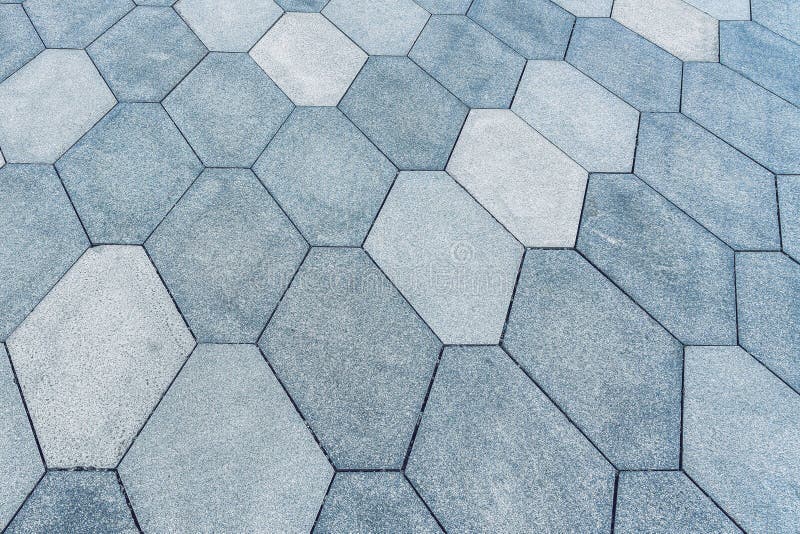 The Texture of a Tiled Pavement with Perspective. Stock Photo - Image ...