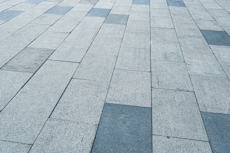 The Texture of a Tiled Pavement with Perspective. Stock Image - Image ...