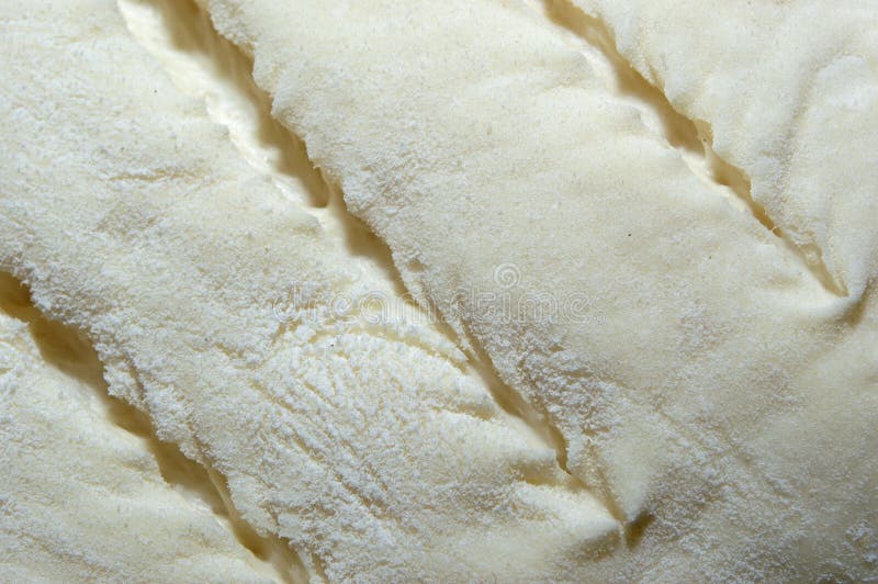 Texture of the Top Layer of Freshly Mixed Dough Prepared for Baking in ...