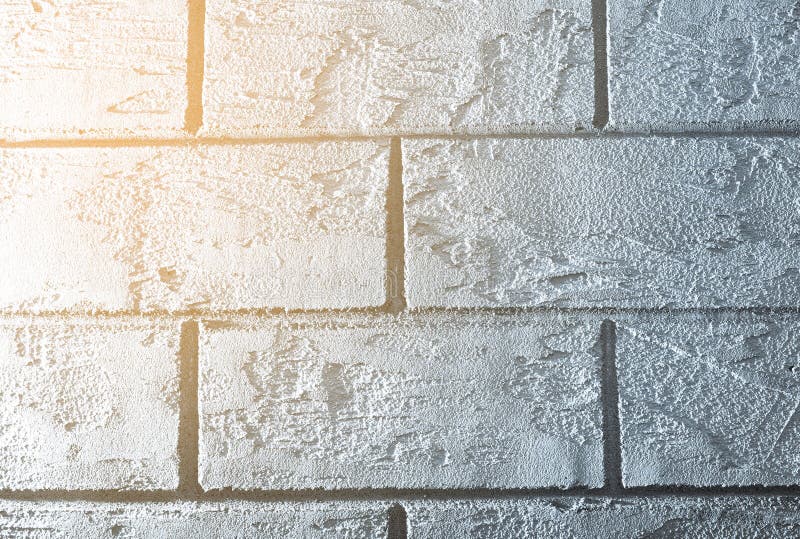 Texture of Torn Brick Close-up Made with Your Own Hands from a Plaster ...