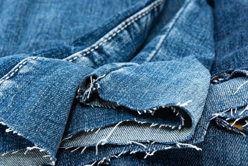 Texture from Torn Pieces of Denim. Jeans Texture Stock Image - Image of ...
