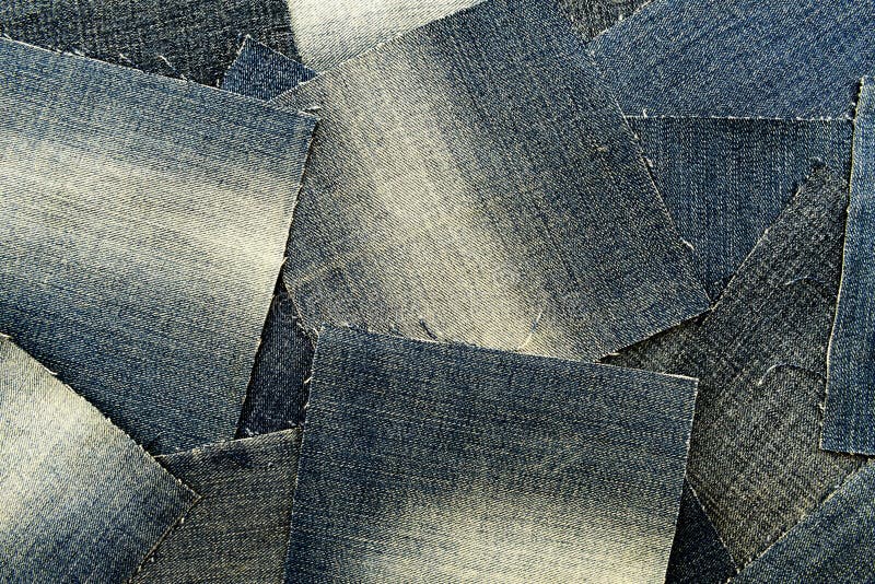 Texture from Torn Pieces of Denim. Jeans Texture Stock Image - Image of ...