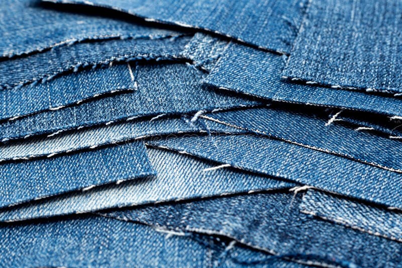 Texture from Torn Pieces of Denim. Jeans Texture Stock Photo - Image of ...