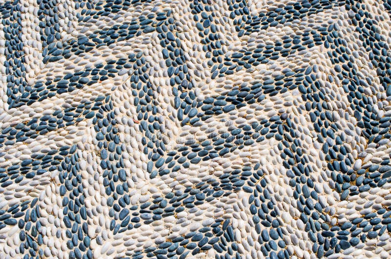 Traditional Greek Pebble Mosaic Floor Stock Photo - Image of pebble ...