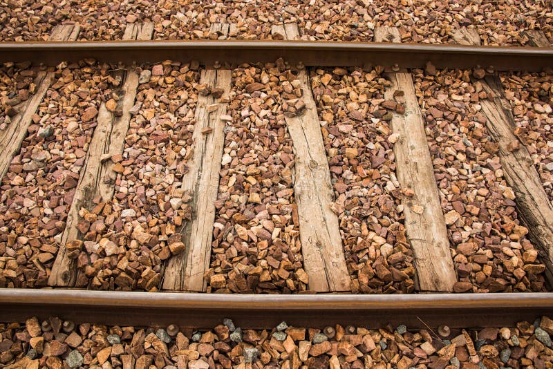 Texture of Railway and Railroad Stones Stock Image - Image of station ...