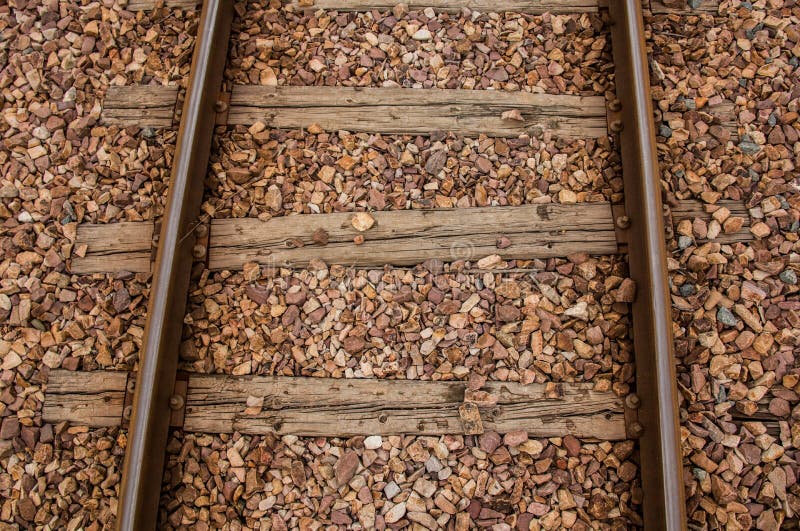 Texture of Railway and Railroad Stones Stock Image - Image of station ...