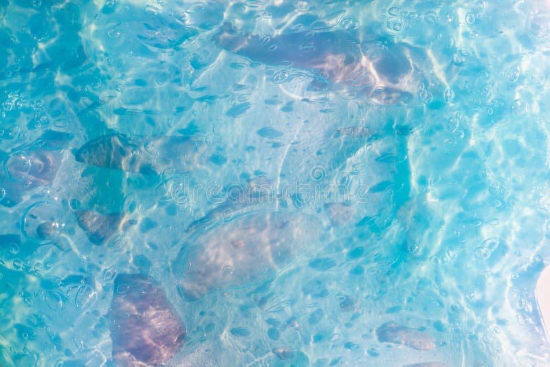 Texture of Transparent Blue, Azure, Sky Blue Slime Stock Image - Image ...