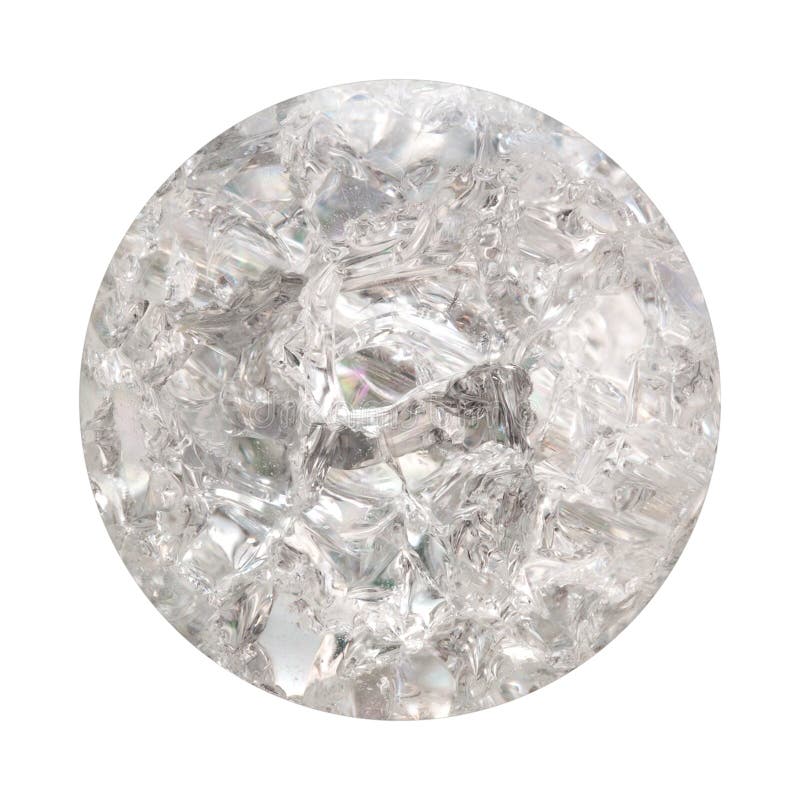 The Texture of a Transparent Glass Ball with Cracks Inside Stock Image ...
