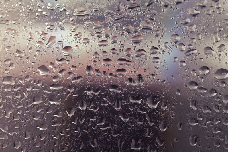 Texture Of Transparent Window Glass With Drop Of Rain Stock Image ...