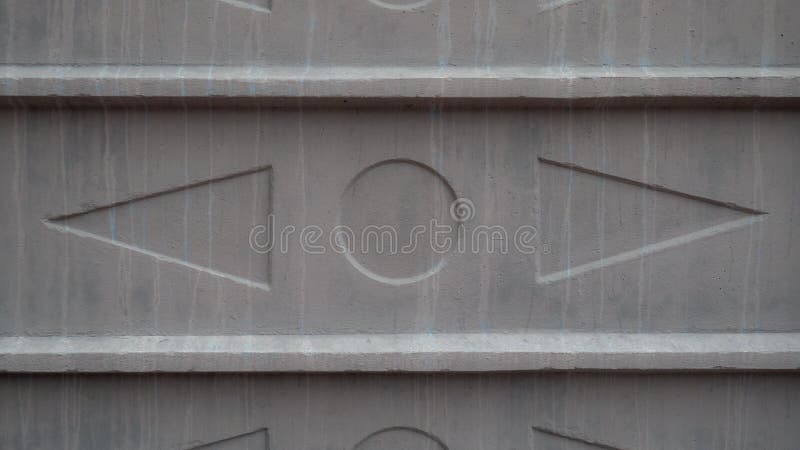 Texture of Triangles and Circle on a Concrete Slab Stock Photo - Image ...