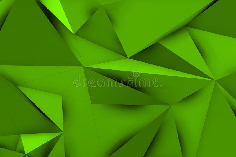 Green 1 Texture with Trianguar Shapes and Shadows Stock Illustration ...