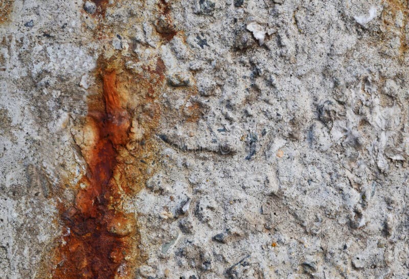 Rusted Fence Stain Concrete