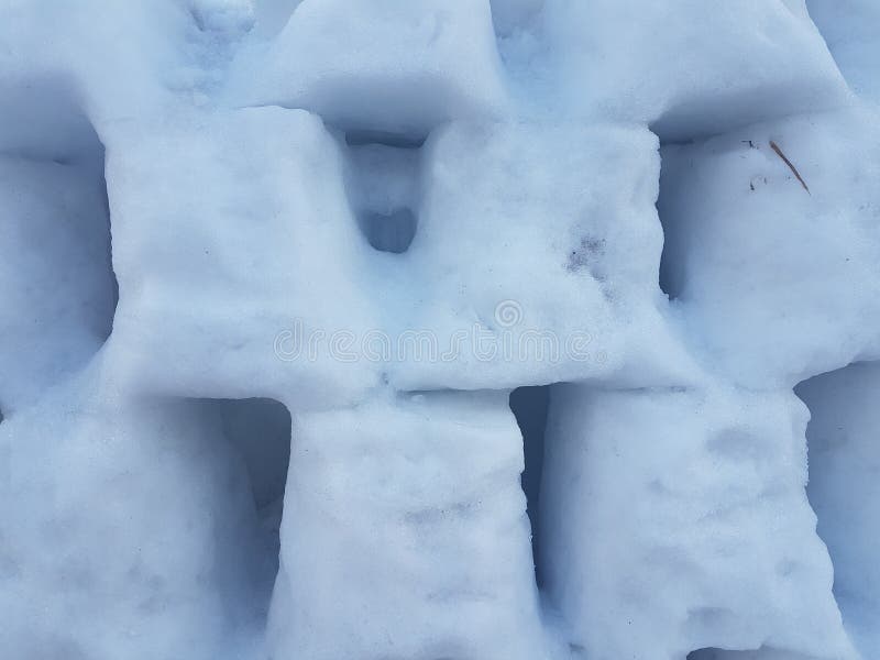 Texture Units of White Snow and Ice Cubes in the Winter Stock Image ...