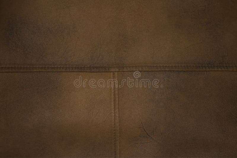 Background, Texture Brown Stitched Leather, Nubuck. Stock Photo - Image ...