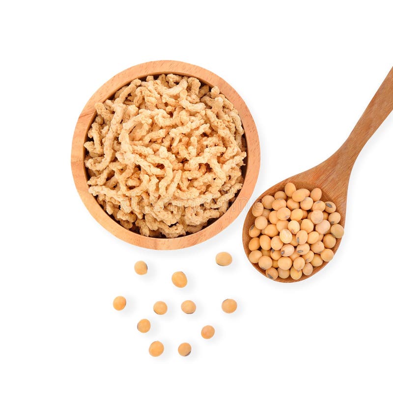 Texture Vegetable Protein on White Background Stock Photo - Image of ...