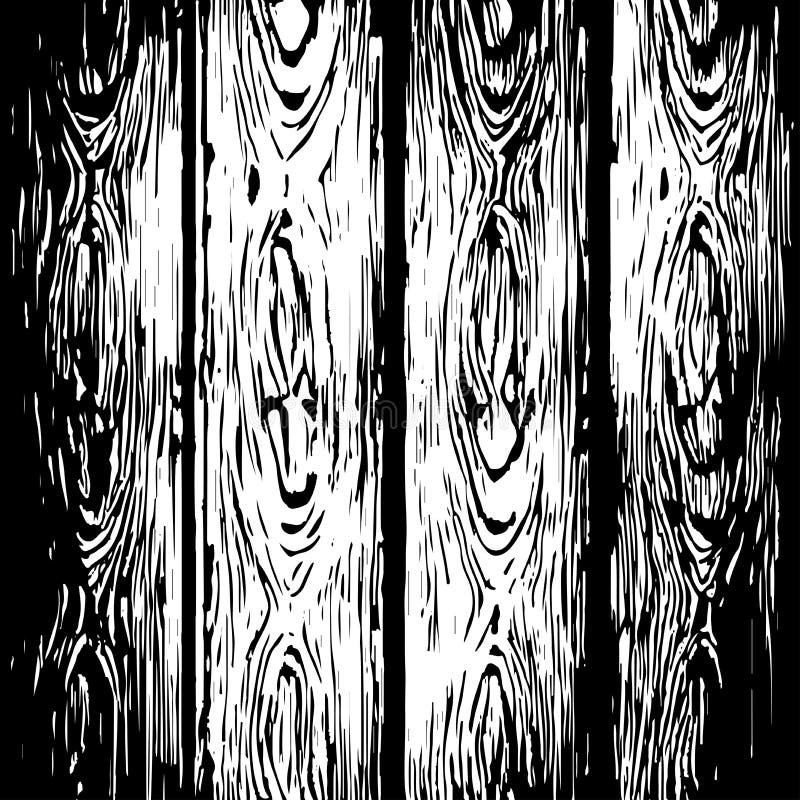 Texture of Vertical Wooden Planks Black Silhouette Isolated on White ...