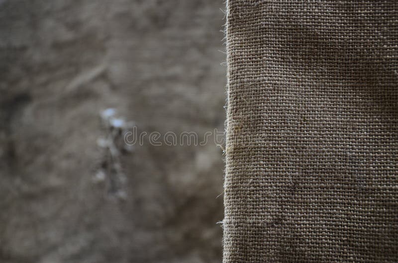 The Texture of a Very Old Brown Sack Cloth. Retro Texture with Canvas ...