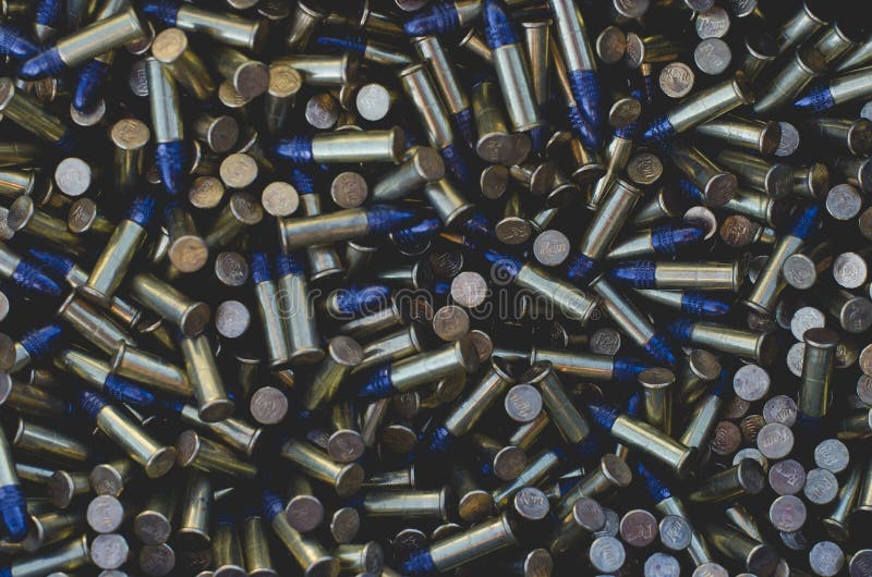 A Texture View of Bullets in a Ammo Case Editorial Stock Image - Image ...