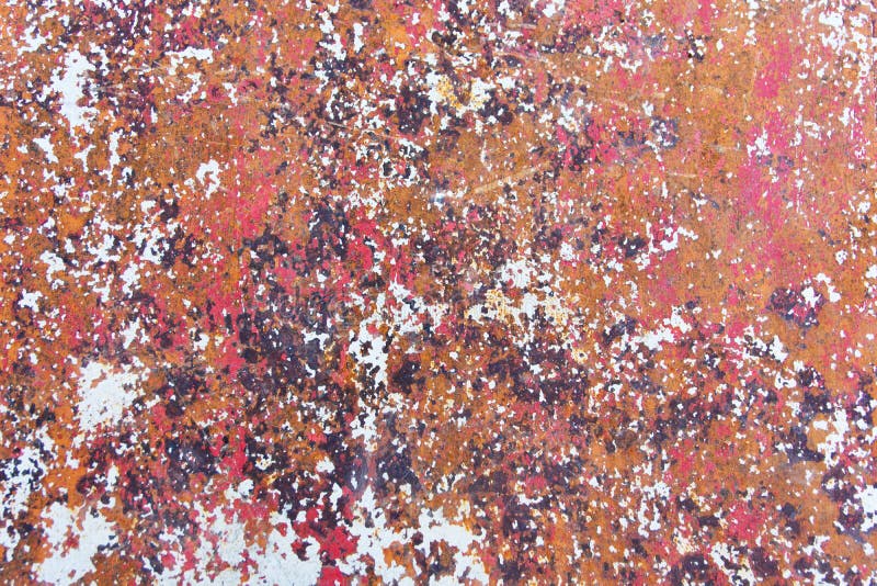 Texture of Vintage Rusty Painted Iron Wall Background Stock Image ...