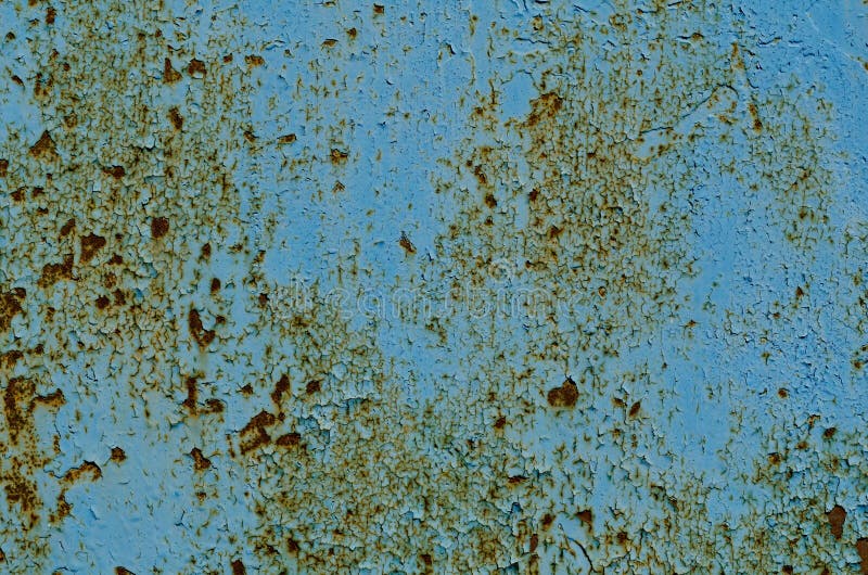 Texture of Vintage Rusty Blue Iron Wall Background with Many Layers of ...