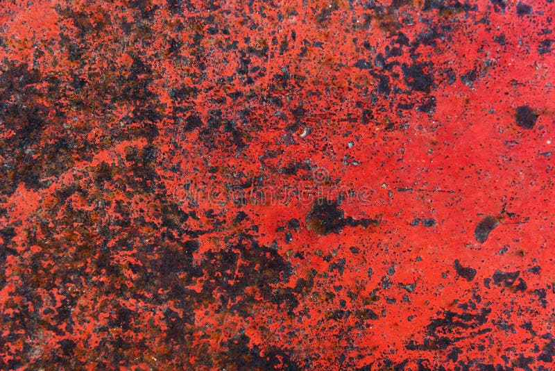 Texture of Vintage Rusty Painted Iron Wall Background Stock Image ...
