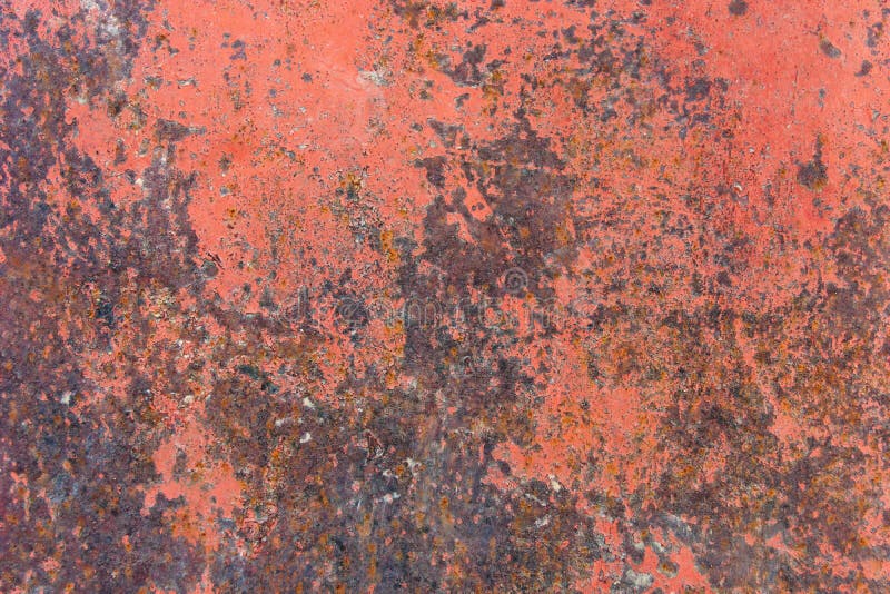 Texture of Vintage Rusty Painted Iron Wall Background Stock Photo ...
