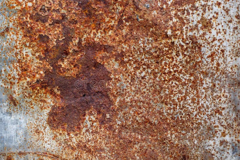 Texture of Vintage Rusty White Iron Wall Background with Many Layers of ...