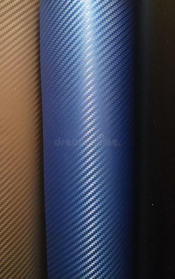 Texture of Vinyl Film Rolled into a Roll, Colored, Carbon Glossy or ...