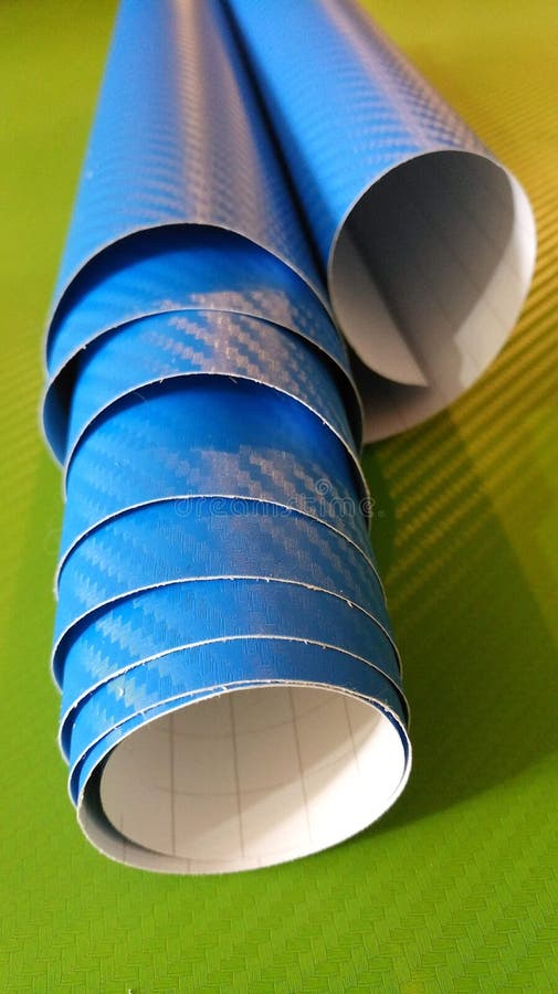 Texture of Vinyl Film Rolled into a Roll, Colored, Carbon Glossy or ...