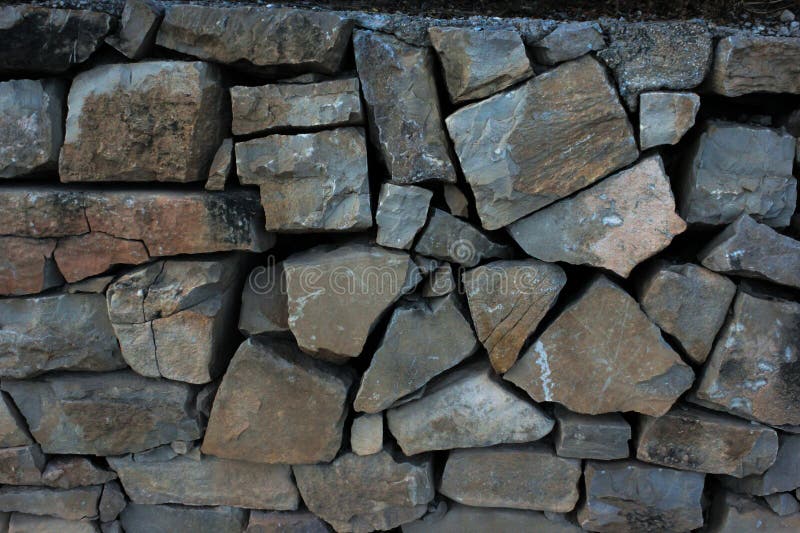 Texture and Visual Geometry of Stone Wall Masonry Stock Image - Image ...