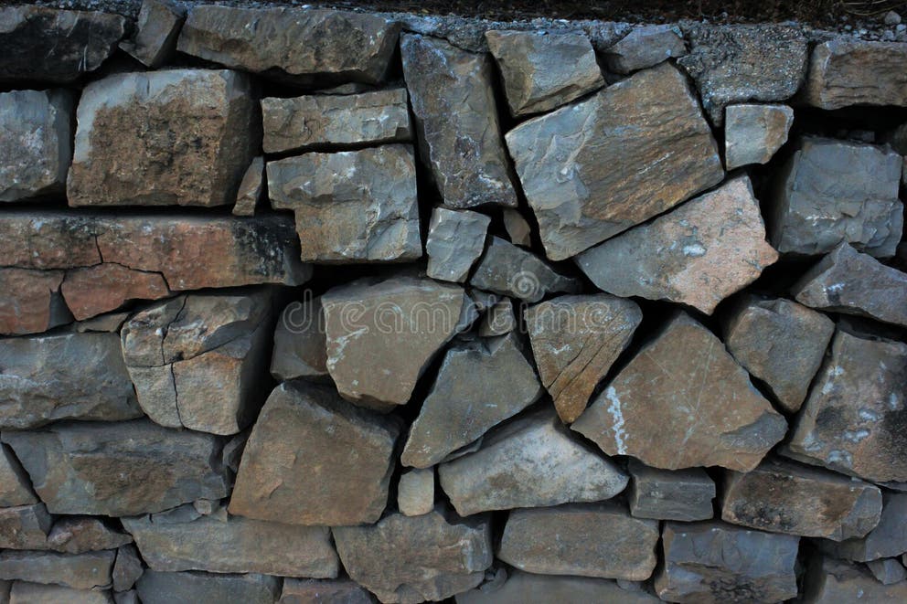 Texture and Visual Geometry of Stone Wall Masonry Stock Image - Image ...