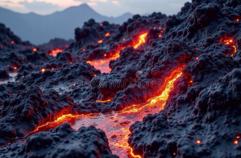 Texture of Volcanic Rocks with Volumetric Elements, Lava Stock ...