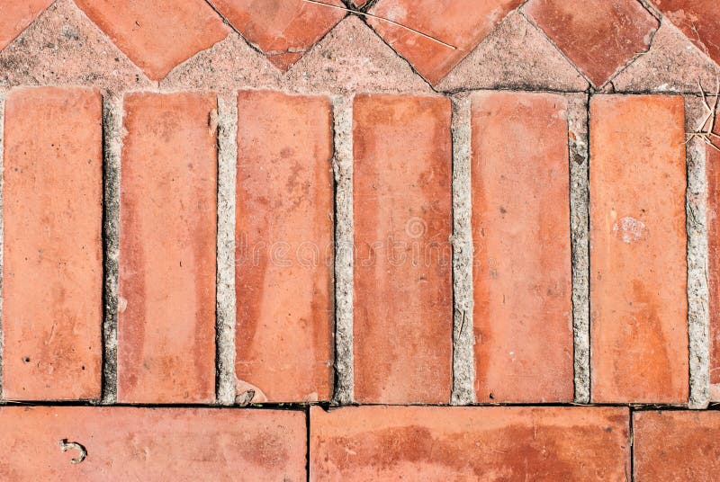 Texture of Walkway, Red Bricks Walkway Stock Photo - Image of block ...