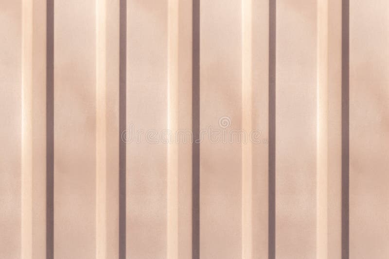 Texture of the Wall with Beige Vertical Siding Panels in Strips. Empty ...