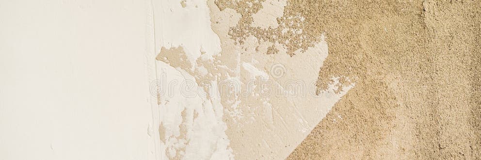 The Texture of the Wall - Cement, Plaster, Putty BANNER, LONG FORMAT ...
