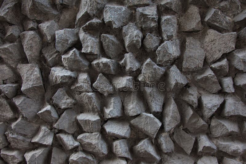 Texture of a Wall Covered with Large Angular Stones Stock Photo - Image ...