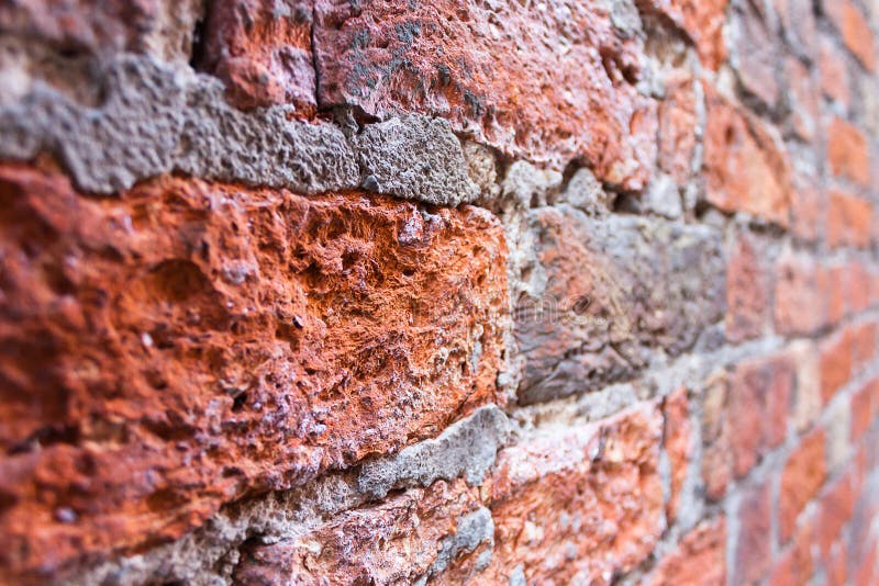 Texture of a Wall of Fired Bricks with Joints Stock Image - Image of ...