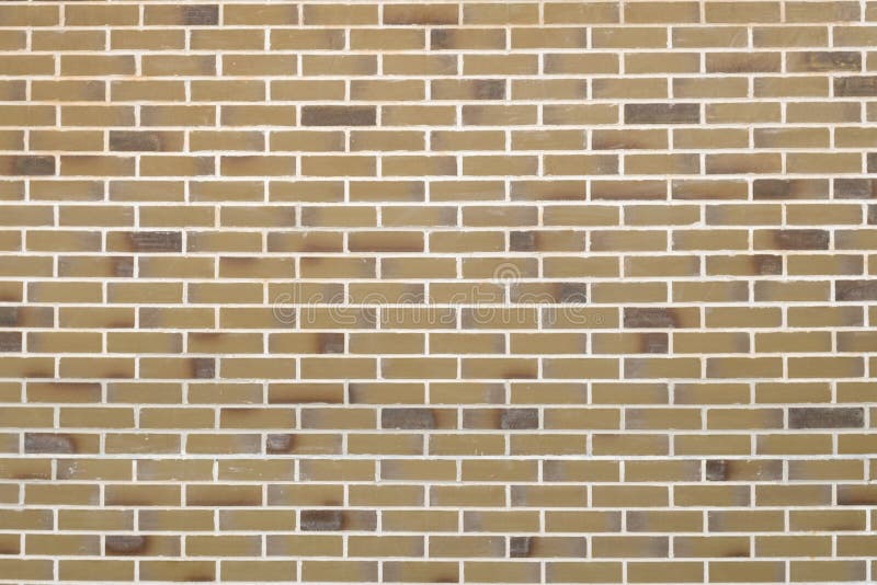 Texture of the Wall, Lined with Smooth Facing Bricks Stock Image ...