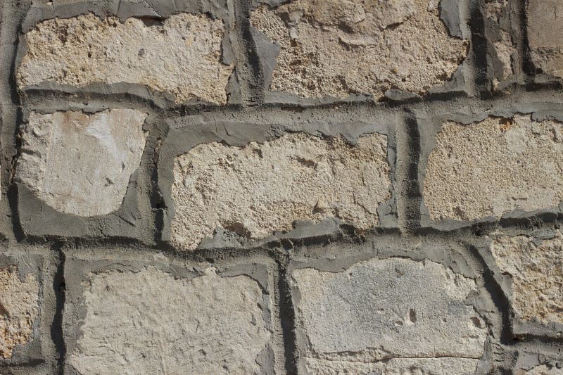 Texture of a Wall Made of Large Limestone Blocks Stock Photo - Image of ...