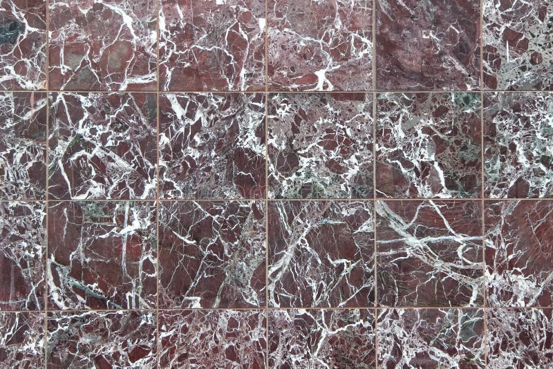 Texture of a Wall Made of Square Red Marble Tiles Stock Photo - Image ...
