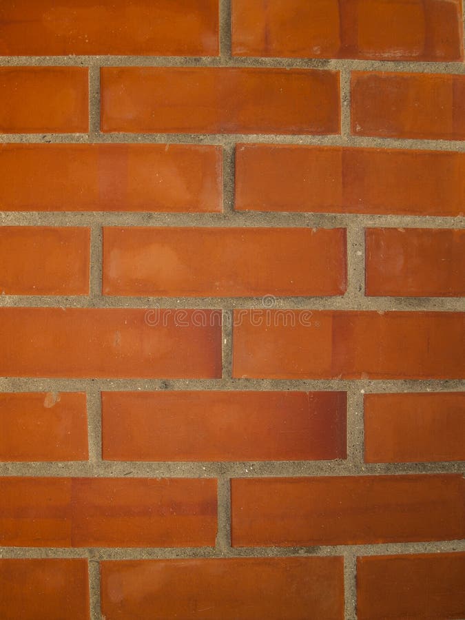 Texture of a Wall with Orange Bricks Stock Image - Image of stone ...