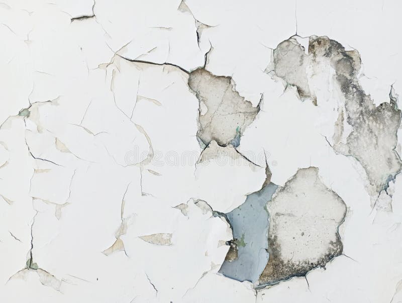 The Texture of the Wall Paint, the Wall is Damp, Part of the Paint Has ...