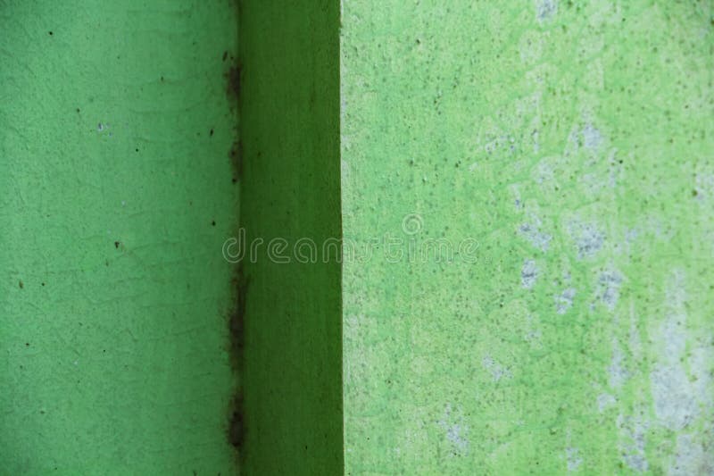 The Texture of the Wall is Painted Green Which is Starting To Fade ...