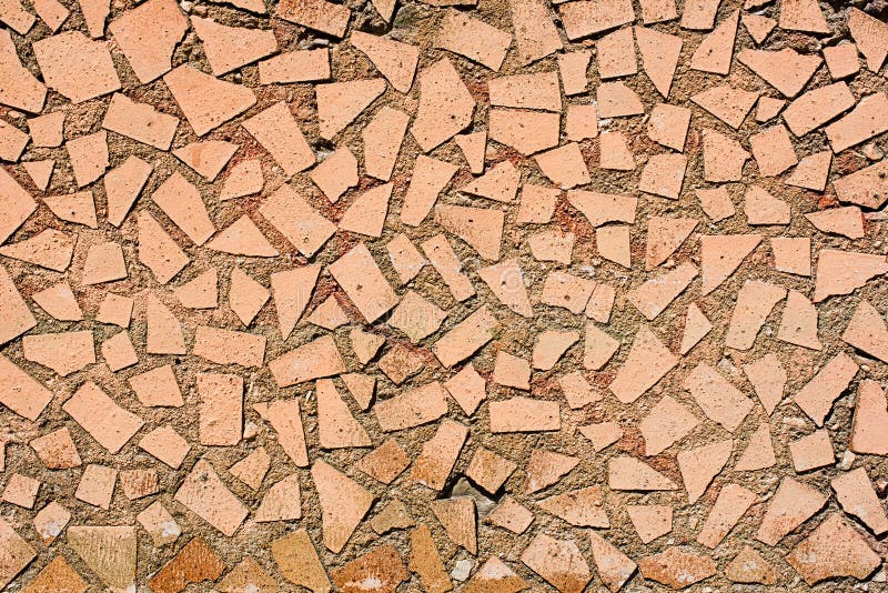 Texture of a Wall of Small Geometric Pebbles, Photo Stock Image - Image ...