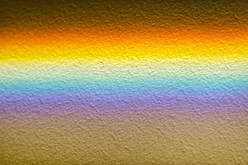 Spectrum of Light on the Textured Wall. Stock Image - Image of wall ...