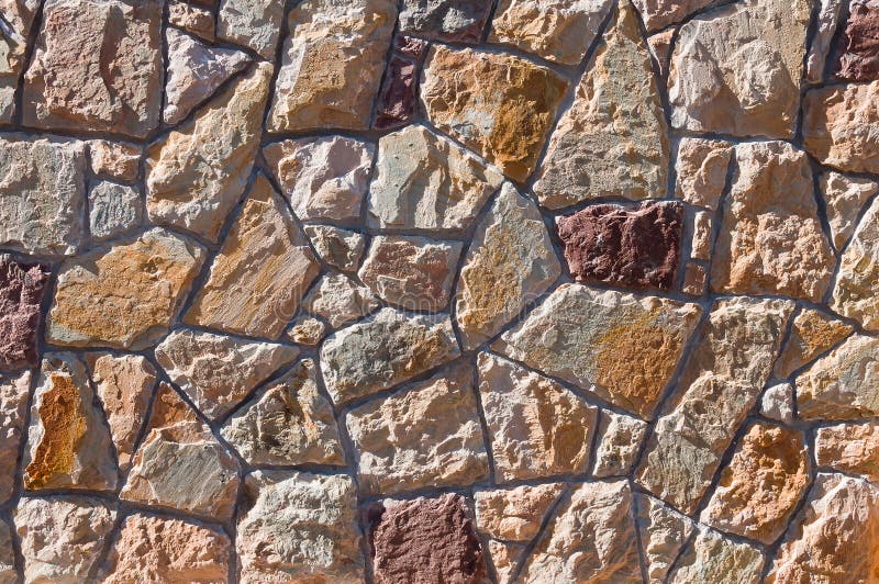 The Texture of a Stone Wall of Rectangular Stones Stock Image - Image ...